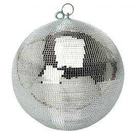Silver Glitter Mirror Ball - 40cm